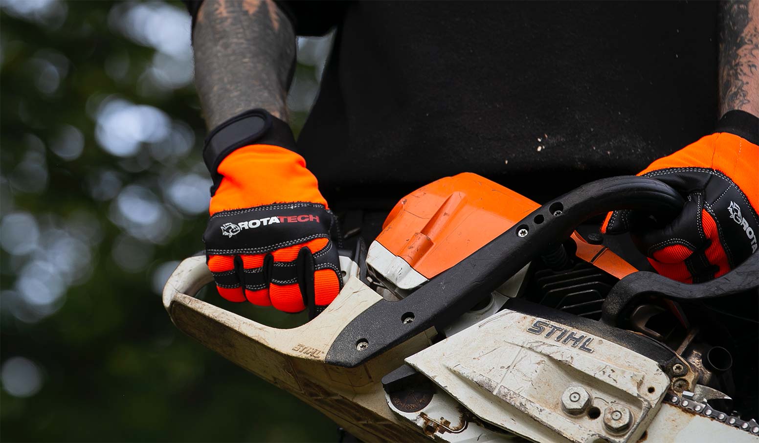 Protective Chainsaw Gloves - Premium Quality | Rotatech