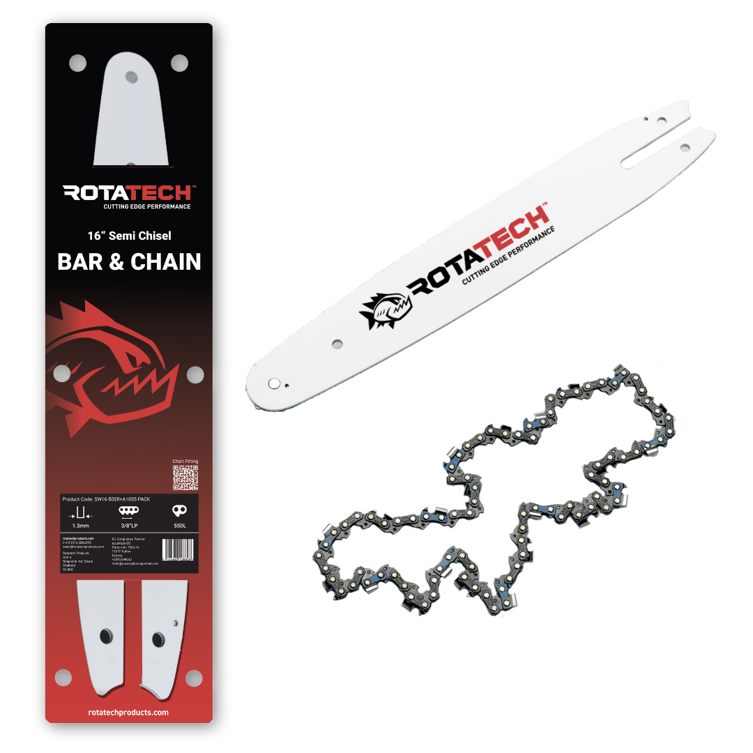 16" Rotatech Chainsaw Chain & Bar Combo Pack For STIHL MS231 Semi-Chis